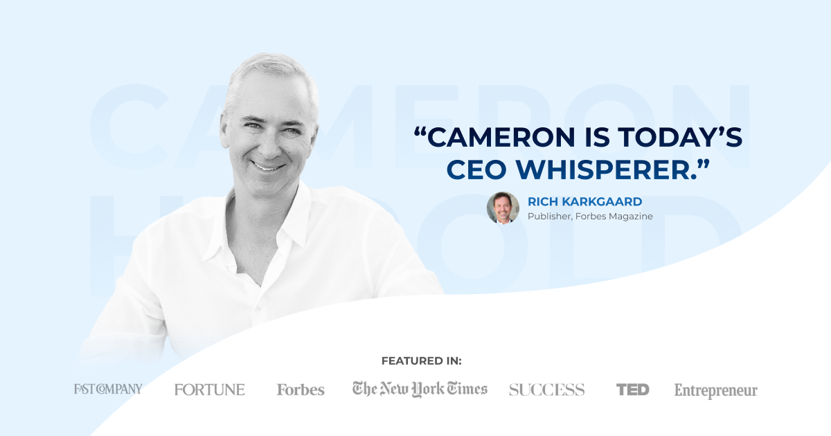 Cameron Herold - The CEO Whisperer & Business Growth Guru